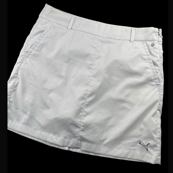 Puma | Skirts | Puma Skort White Sport Lifestyle | Poshmark
